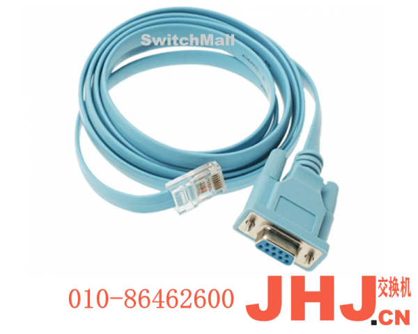 思科 配置调试线 | CAB-CONSOLE-RJ45= | Console Cable 6ft with RJ45 and DB9F